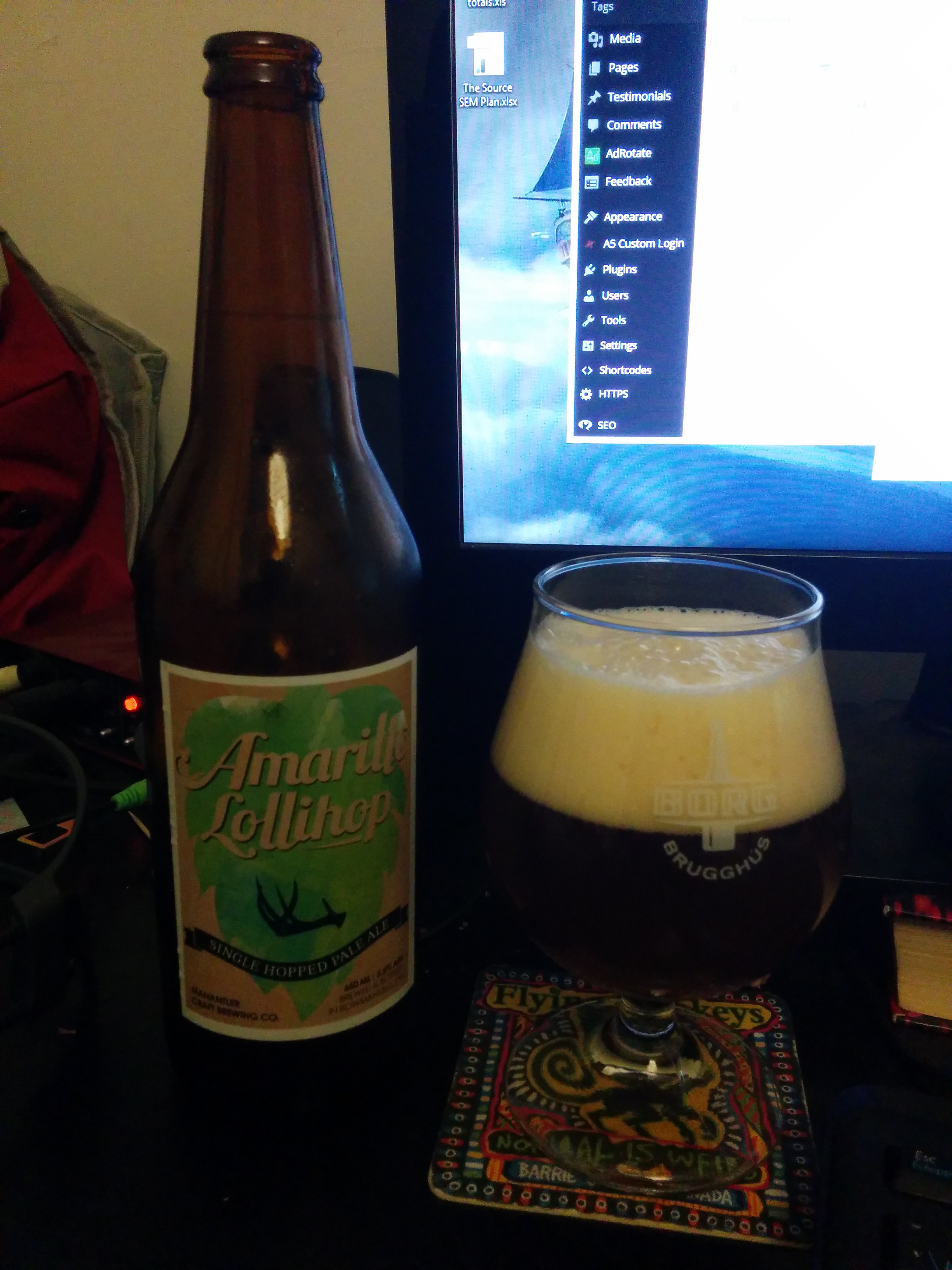 Amarillo Lollihop Single Hopped Pale Ale by Manantler Craft Brewing Co ...